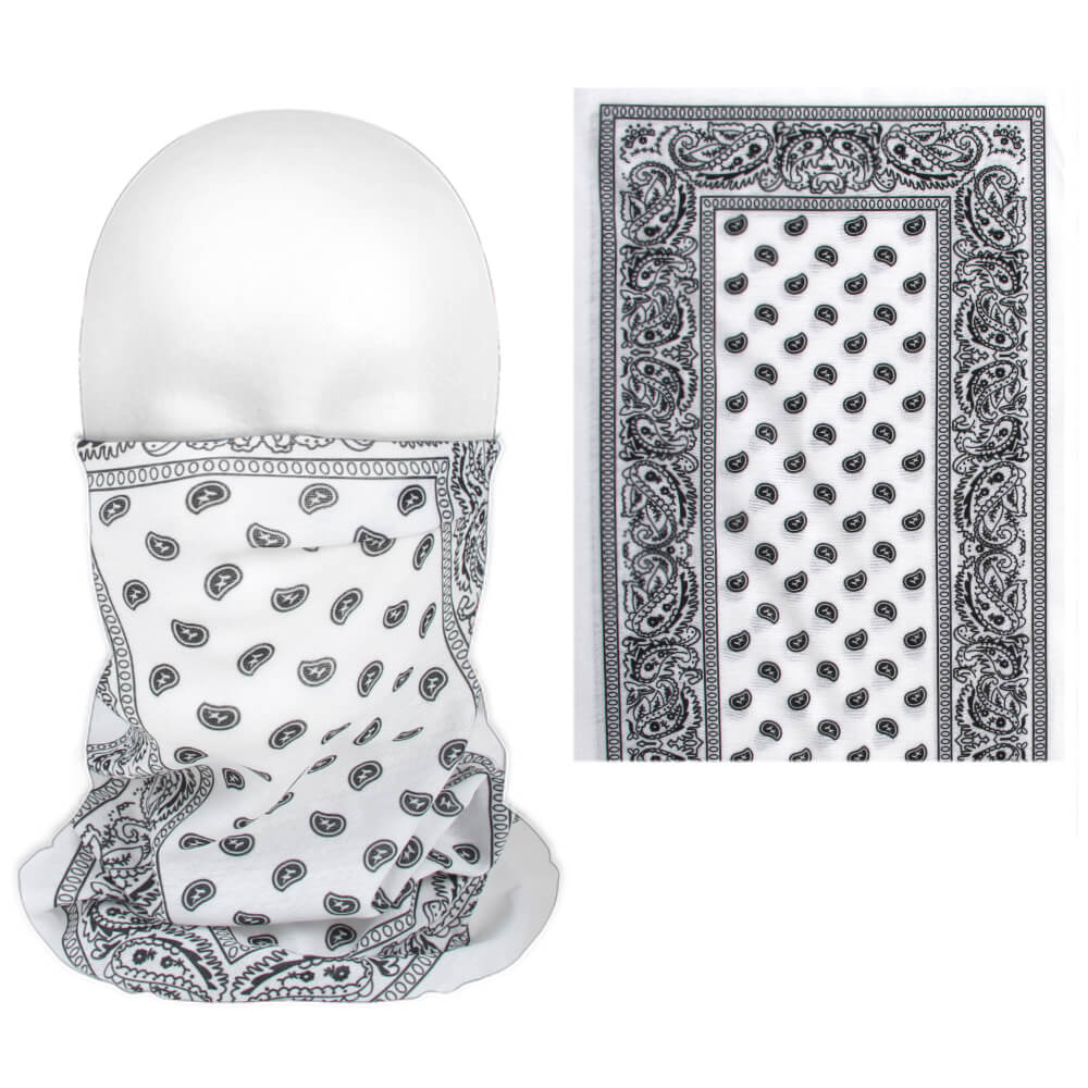 Paisley Svartvit Tube Bandana Bandana se